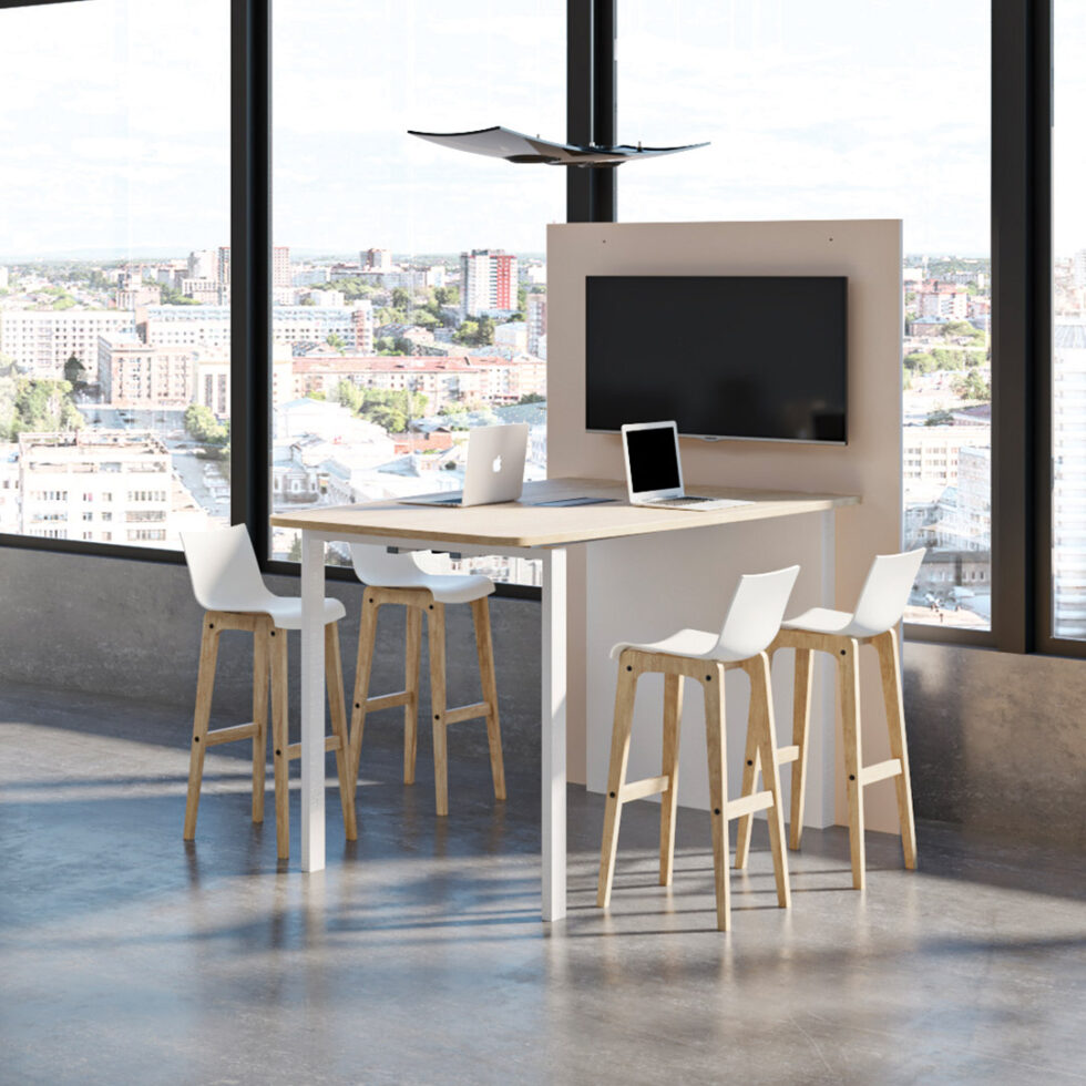 Table haute connectée VISIO-HUB - Burostock