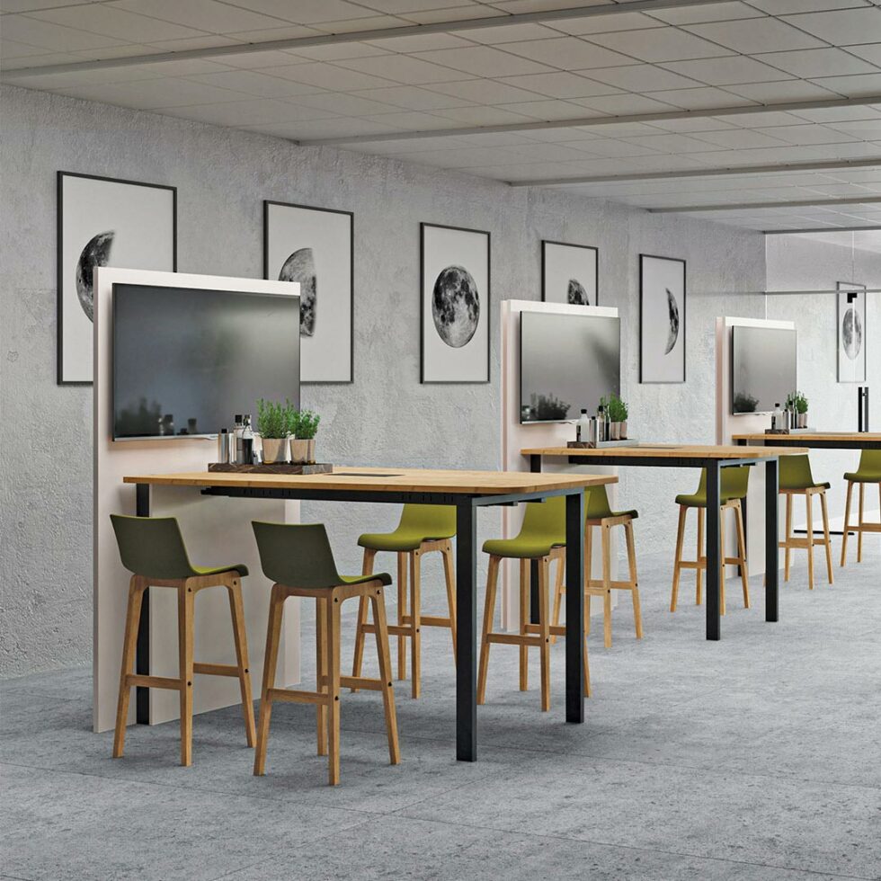 Table haute connectée VISIO-HUB - Burostock